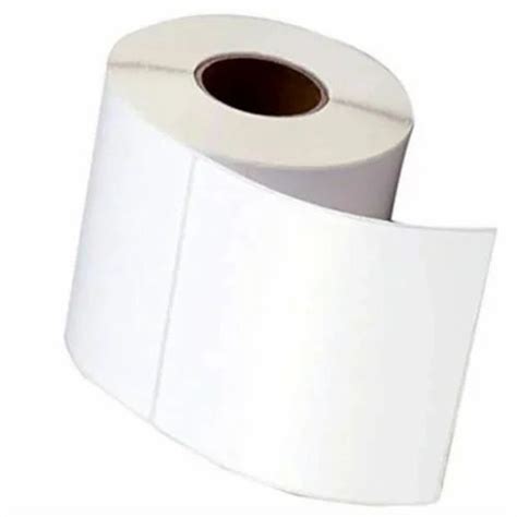 Plain Polyester Self Adhesive Label 100 X 100 Mm White Packaging Type