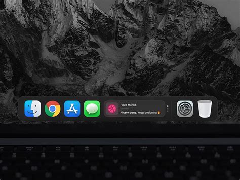 macos dynamic dock dribbble notification by bymahdii for obtic™ on