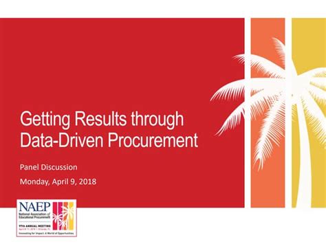 Getting Results Through Data Driven Procurement Ppt