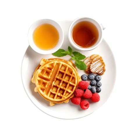 Café Da Manhã Com Waffle E Rabanada Png Brinde Waffle Querida Png