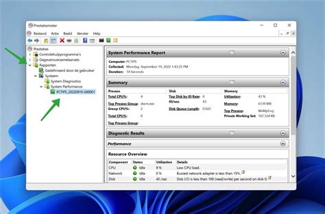de prestatiemeter of perfmon gebruiken in windows 11