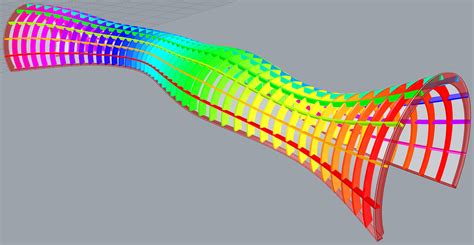 something like this in grasshopper waffle structure follows curves