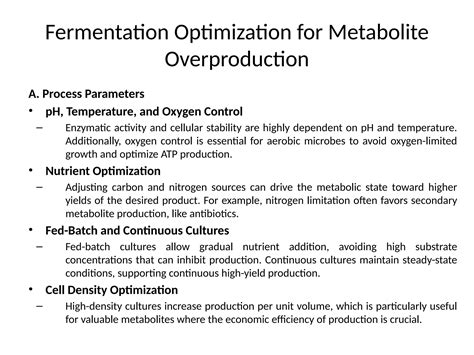Overproduction Of Microbial Metabolitespptx