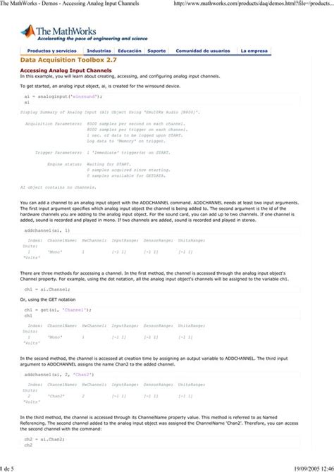 Daq Toolbox Examplesmatlab Pdf Digital Audio Computer Software