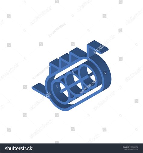 Conveyor Isometric Left Top View 3d Stock Vector Royalty Free