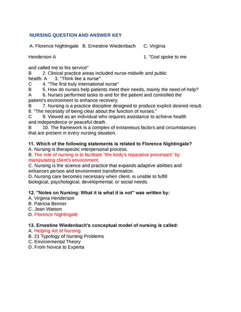 Nursing Midterm Answer Key 1 BSU Studocu