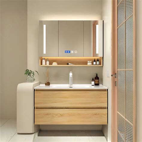 Custom Modern Durable Bath Vanity Sets With Smart Mirrors Upvanity