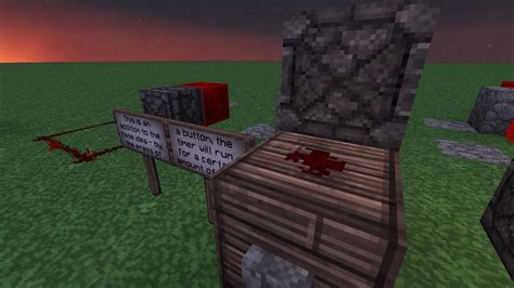 Tiny Minecraft Timer One Button Timer On Off Minecraft Map