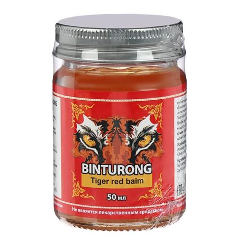 Бальзам Binturong Tiger Red Balm, разогревающий, от ушибов и растяжений ...