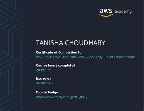 Tanisha Choudhary On Linkedin Aws Cloudcomputing Certification Skillsdevelopment Careergrowth