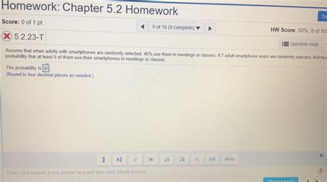 Solved Homework Chapter 5 2 Homework Score 0 Of 1 Pt X