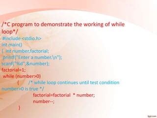 Loop Control Structure PPT