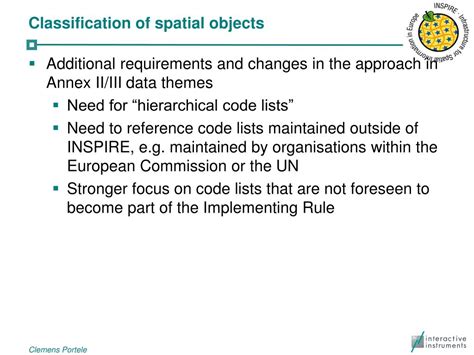 PPT New Ways To Geo Reference And Classify Spatial Data In Annex II III Data Specifications