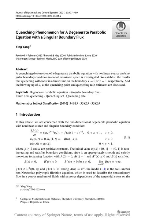 Quenching Phenomenon For A Degenerate Parabolic Equation With A