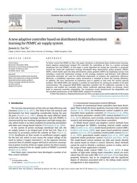 Pdf A New Adaptive Controller Based On Distributed Deep Reinforcement