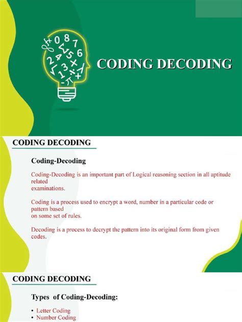 Coding Decoding 6 Pdf