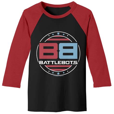 BattleBots Patriotic American Flag Circle Logo Baseball Tees Sold By Tay Du SKU