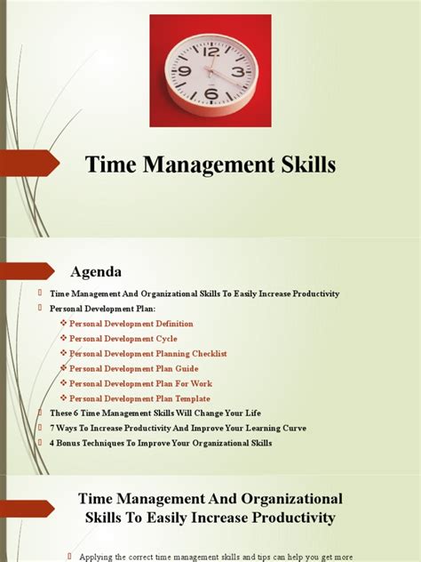 Time Management Pdf Time Management Professional Skills