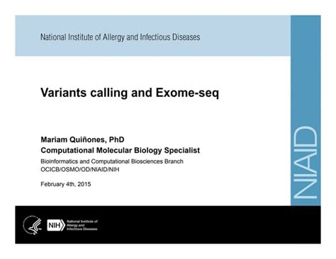 Variant Analysis And Whole Exome Sequencing Pdf