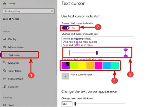 How To Enable The Text Cursor Indicator On Windows 10 May 2020 Update