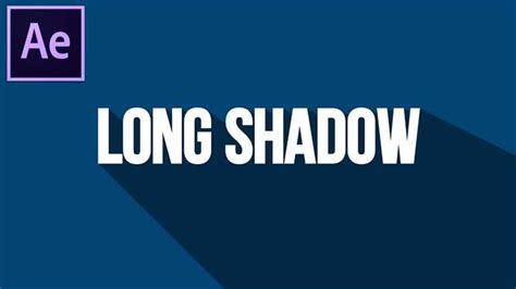 Create Long Shadows In After Effects