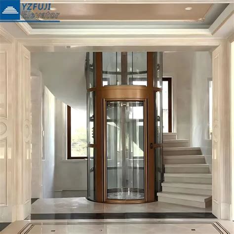 Self Built Homes Residential Lift Home Elevator Round Elevator And
