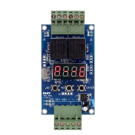 12v Dual Programmable Relay Control Board Cycle Delay Timer