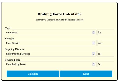 Force To Velocity Calculator Online Calculators