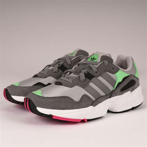 adidas Originals Yung-96 (Grey & Shock Pink) at Dandy Fellow