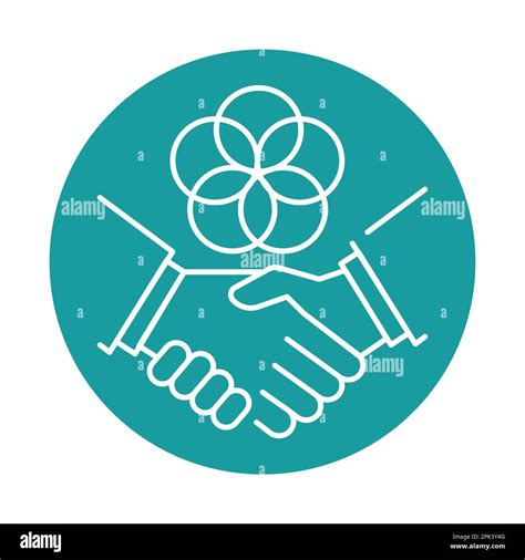 Partnerships For Goals Color Button Corporate Social Responsibility