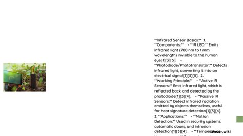 Infrared Sensor Basics Comprehensive Guide To Technology Principles