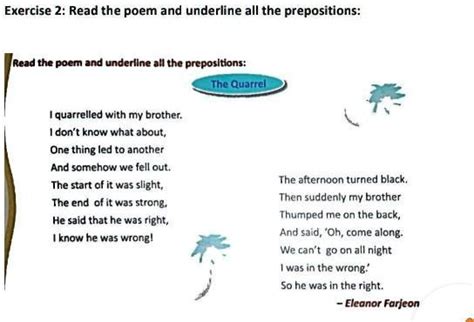 Prepositional Poem