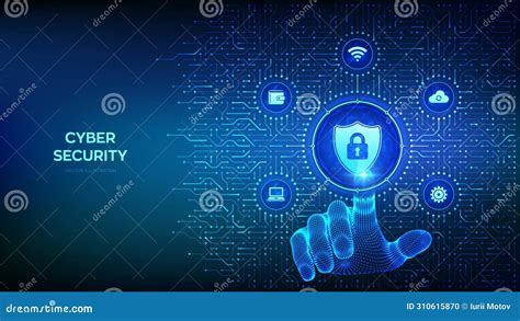 Security Shield Cyber Security Shield With Lock With Keyhole Cyber