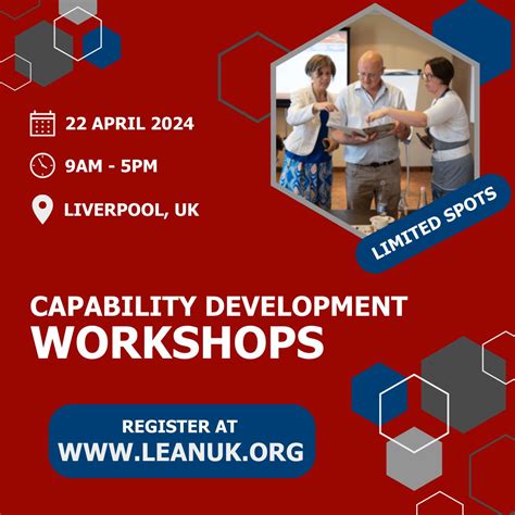We Are Excited To Announce Our Upcoming Capability Development Workshops Are Now Open For