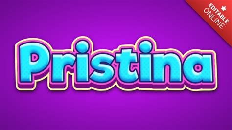 Pristina Efecto Dibujos Animados Fantasía Editable Generador De