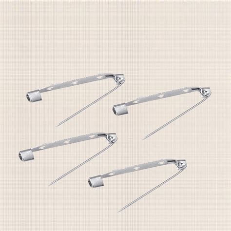 Mlins 50pcs Back Locking Pin Brooch For Name Badges Diy Projects