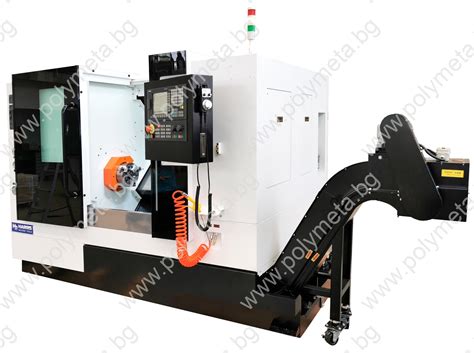 Cnc Lathe With Inclined Guideways And Tail Stock Polymeta