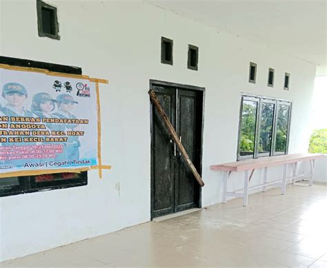 Kantor Ohoi Tetoat Dipalang Kayu Dan Ditanam Sasi Media Tual News