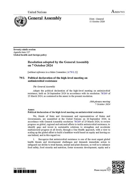 Fileunited Nations General Assembly Resolution A Res 79 2pdf