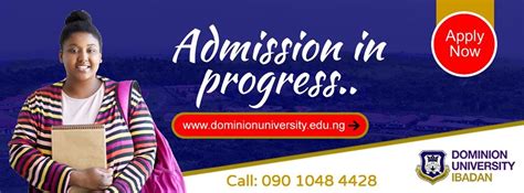 Dominion University Ibadan Admission List 2023/2024.