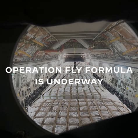 Operation Fly Formula Is Underway United States Of America Man