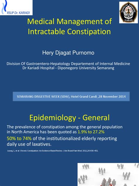 Medical Management Of Intractable Constipation Final2 Constipation