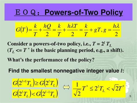 Ppt Inventory Management Deterministic Model Powers Of Two Policies Powerpoint Presentation