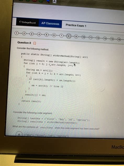 Solved College Board AP Classroom Practice Exam Question Chegg Com