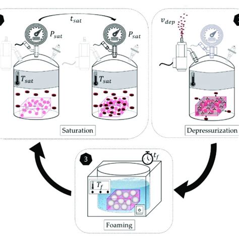 Scheme Of The Cyclic Gas Dissolution Foaming Process Proposed In This Work Download