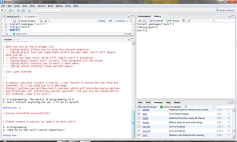 use swirl to learn and teach r very very easily and interactively