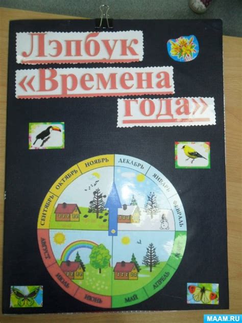 Лэпбук «Времена года» (8 фото). Публикация 749649. Воспитателям детских ...