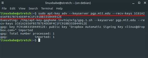 How To Install Dropbox On Debian Stretch Desktop From Official Repository