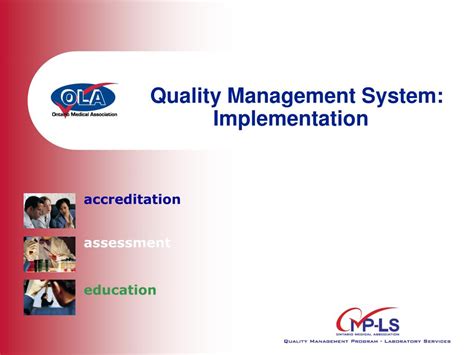 PPT Quality Management System Implementation PowerPoint Presentation ID