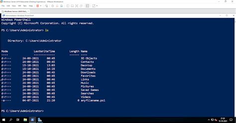 Windows PowerShell Basic Commands Running On Windows Server